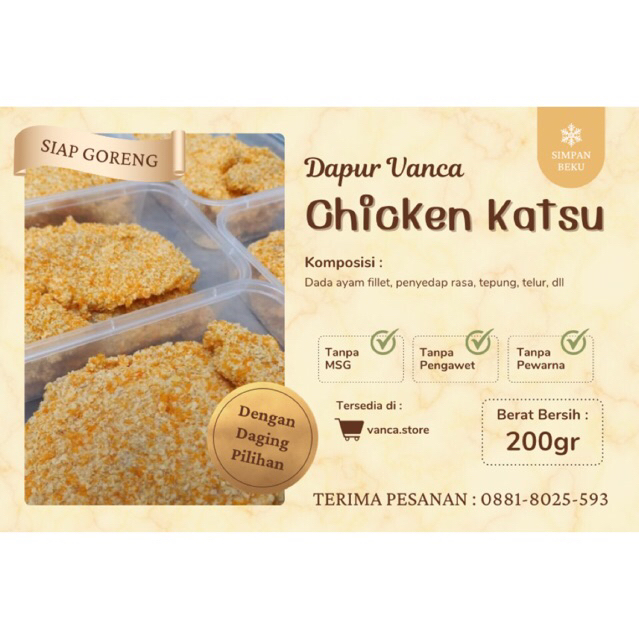Jual DAPUR VANCA || CHICKEN KATSU FROZEN DADA AYAM FILLET CHICKEN KATSU ...