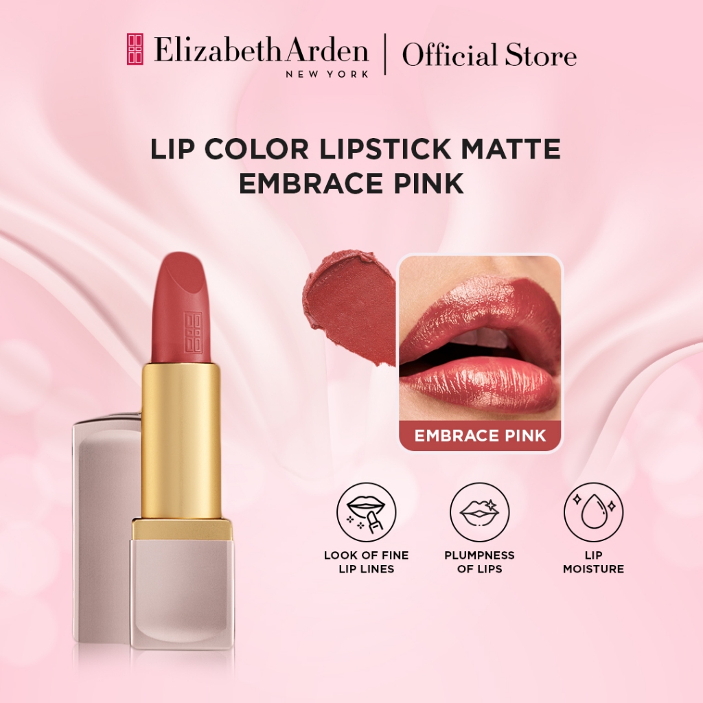 Jual Elizabeth Arden Lip Color Lipstick Matte - EMBRAC PINK - Lip Stick ...