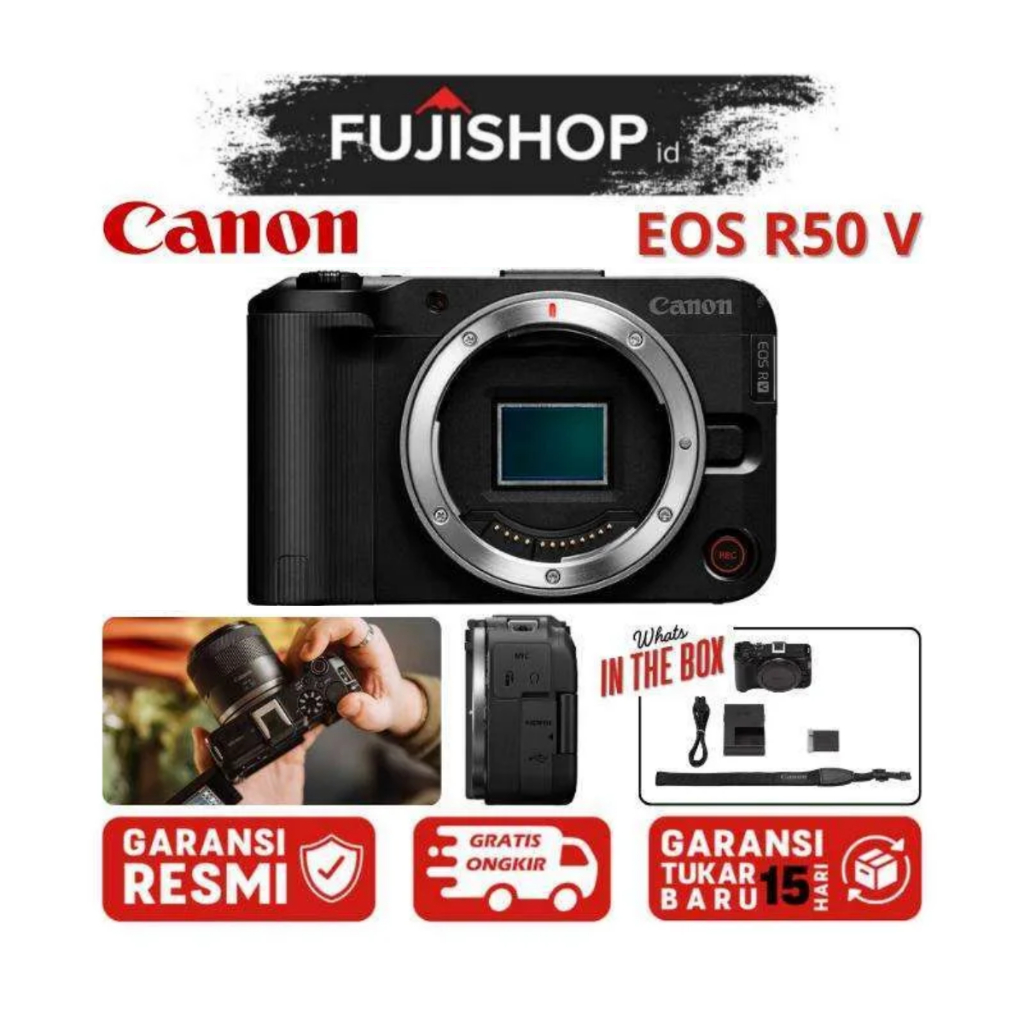 Jual Canon EOS R50 V Kamera Mirrorless / Canon EOS R50V Garansi Resmi ...