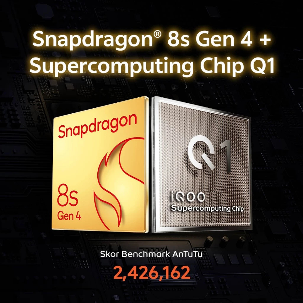 Jual vivo iQOO Neo 10,16+512GB 1st Snapdragon 8s Gen 4 + Q1 (Dual ...