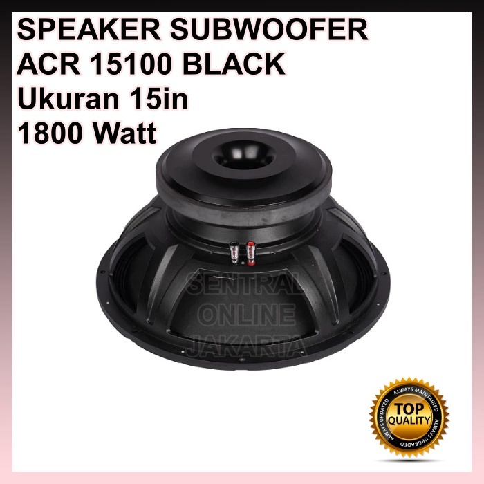 Jual Speaker ACR 15Inch 15100 Black Subwoofer Speaker ACR 15in 15 inch Original | Shopee Indonesia