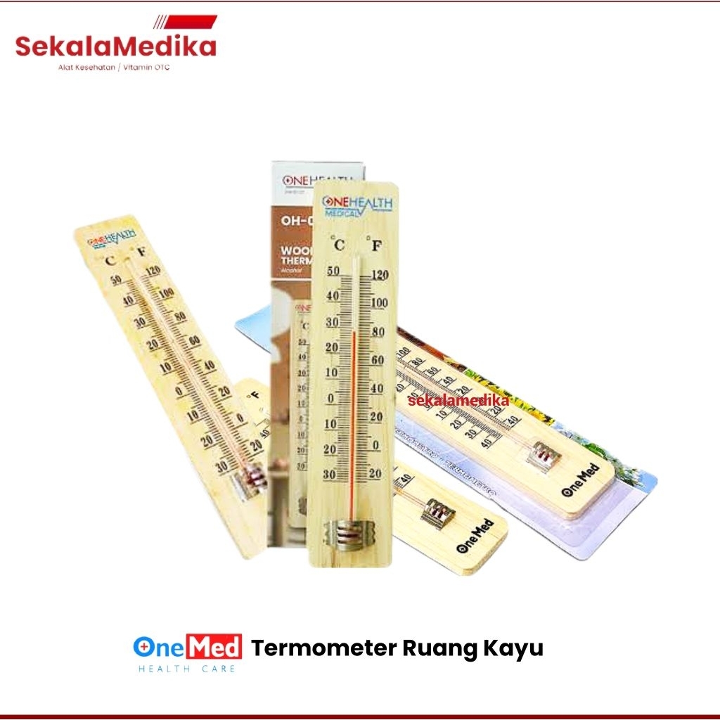 Jual Termometer Ruang S 092 Wooden Thermometer Kayu Pengukur Suhu ...