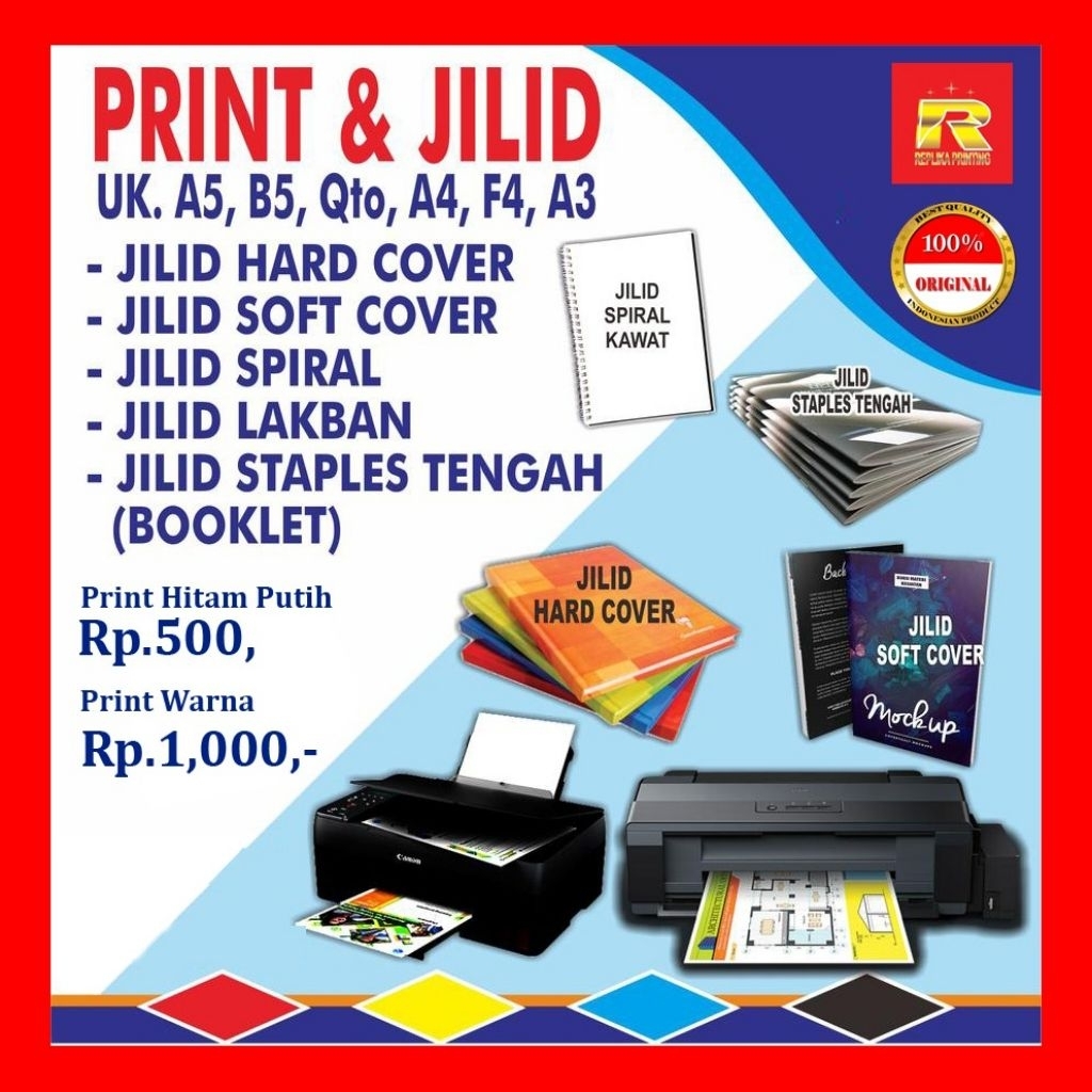 Jual PRINT TUGAS, LAPORAN, SKRIPSI, TESIS, DISERTASI | Shopee Indonesia
