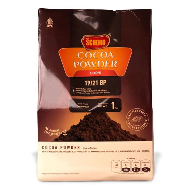 Jual SCHOKO ORIGINAL Cocoa Powder BP 19/21 Cokelat Bubuk 1 Kg Coklat ...