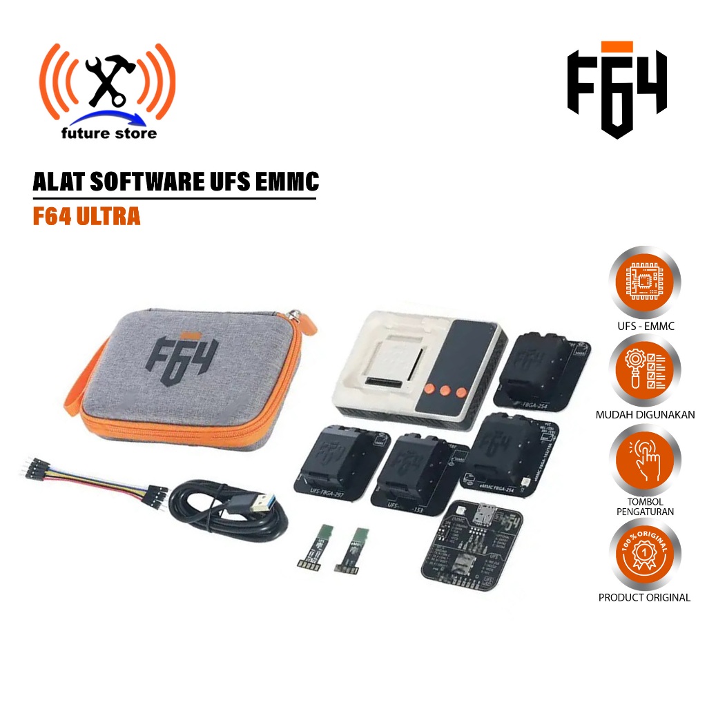 Jual F64 ULTRA ALAT SOFTWARE UFS EMMC PROGRAMING ORIGINAL - Flash 64 ...