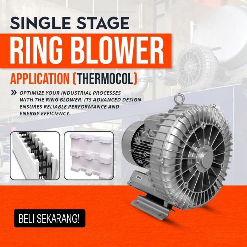Jual Ring Blower 3 HP / 2,2kW 3 Phase 380V Blower Kolam Tambak Ikan ...