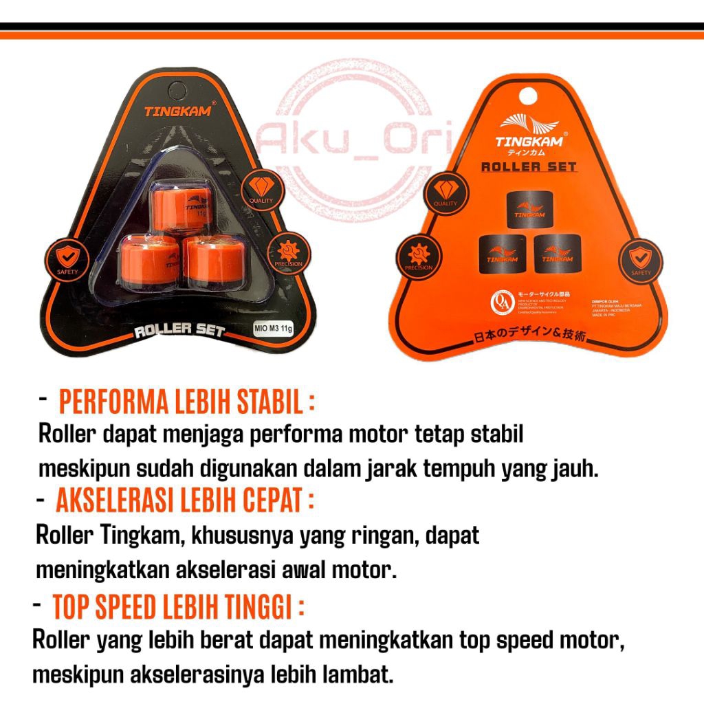 Jual ROLLER VARIO 125 TINGKAM Roller racing set vario 150 pcx genio adv ...