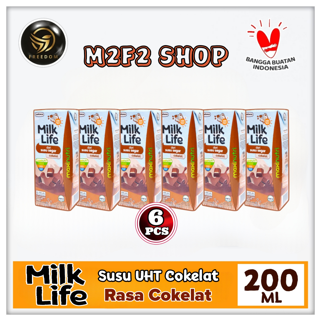 Jual Milk Life Susu Segar Rasa Cokelat Kotak UHT | Chocolate - 200 ml ...