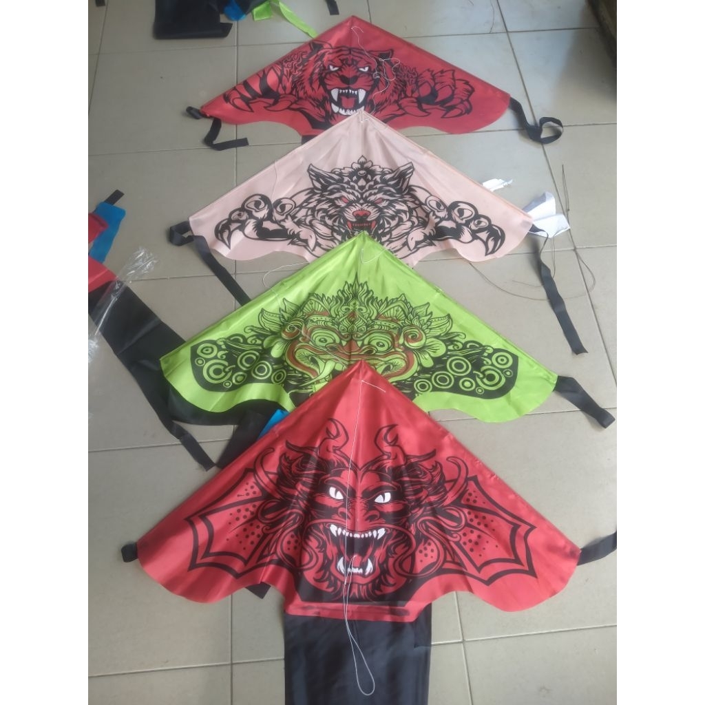 Jual Layangan Hias/Layangan Kain/Layangan Sablon 2 Warna | Shopee Indonesia