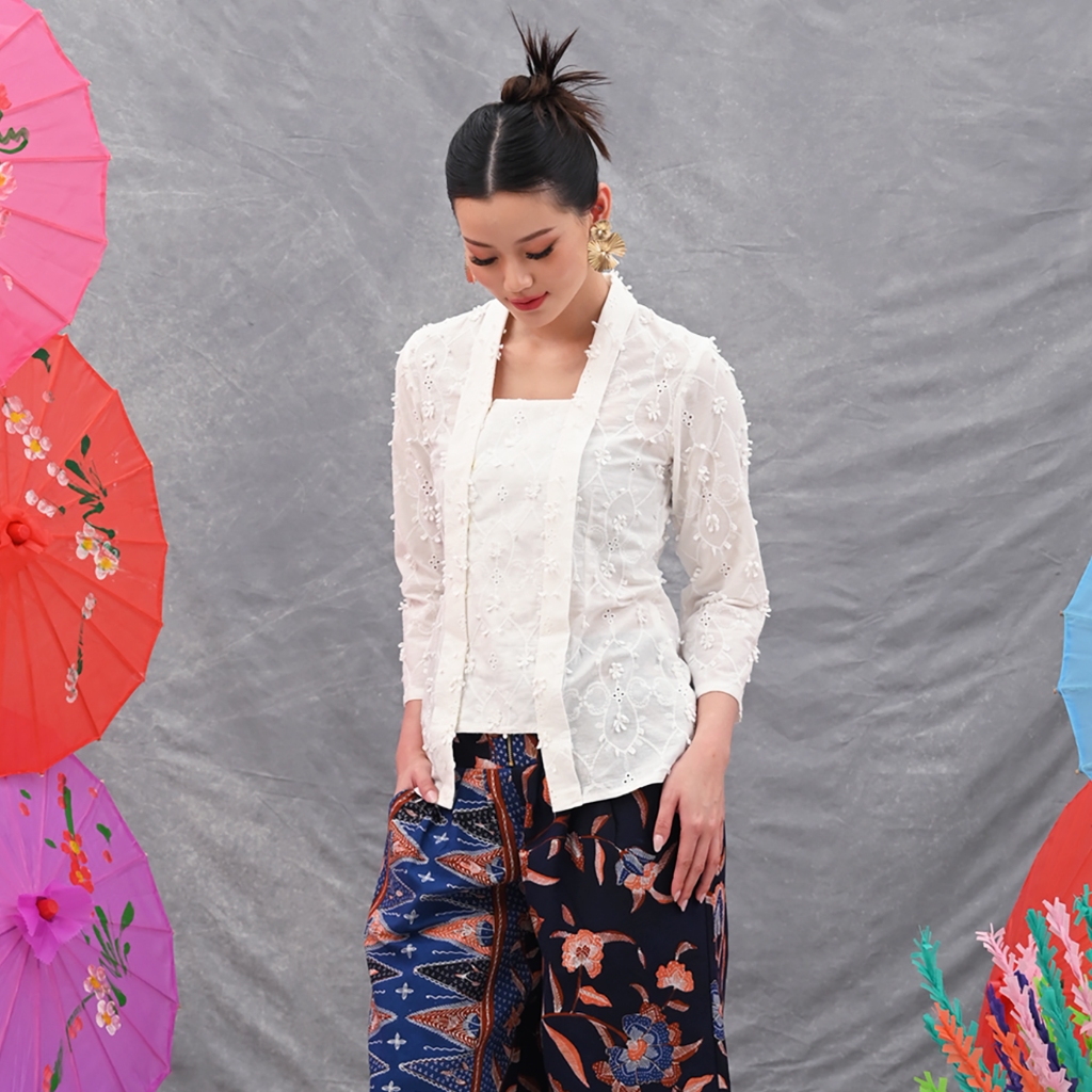 Jual NONA RARA - Kebaya Long Basic T4178, Baju kerja kebaya batik ...