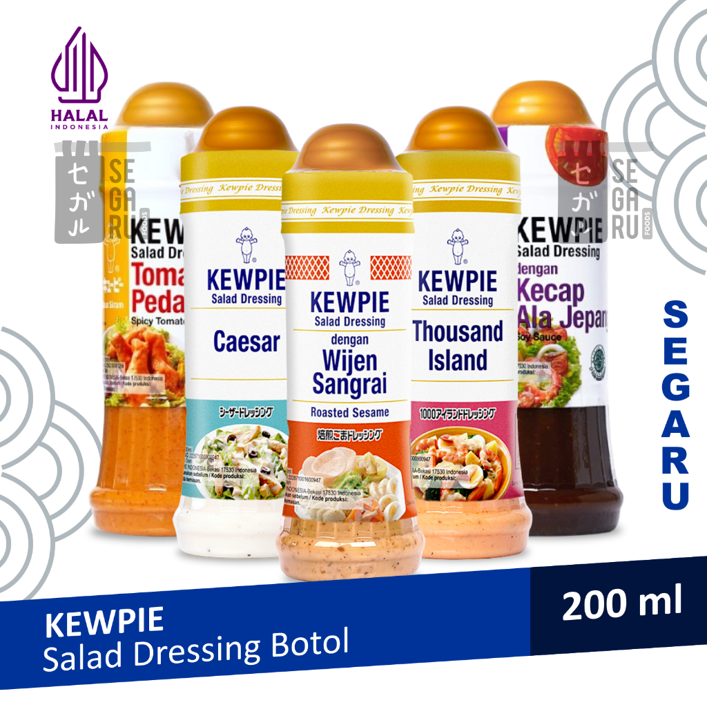 Jual KEWPIE Salad Dressing Caesar, Thousand Island, Wijen Sangrai, Tomat Pedas, Kecap ala Jepang ...