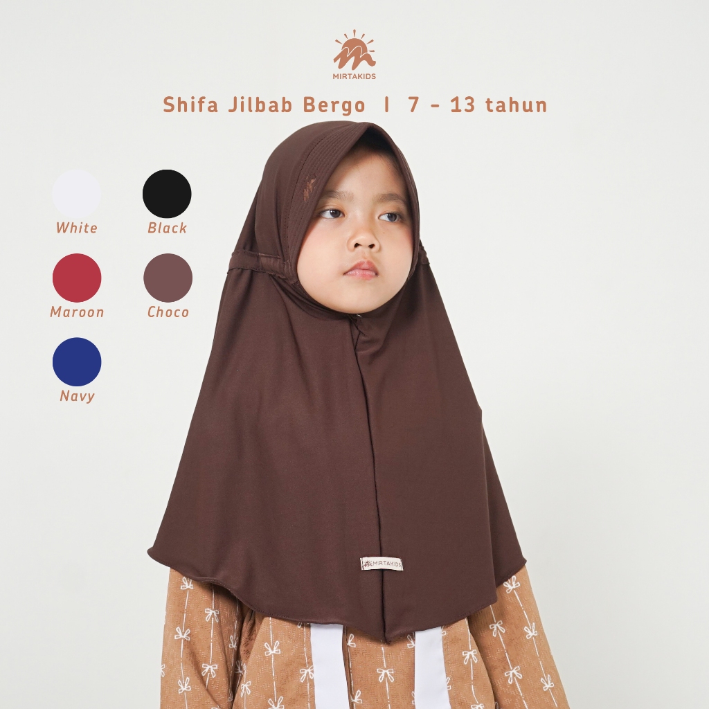 Jual Mirtakids Shifa Jilbab Bergo Sekolah (7-13 Tahun) | Jersey Baloon ...