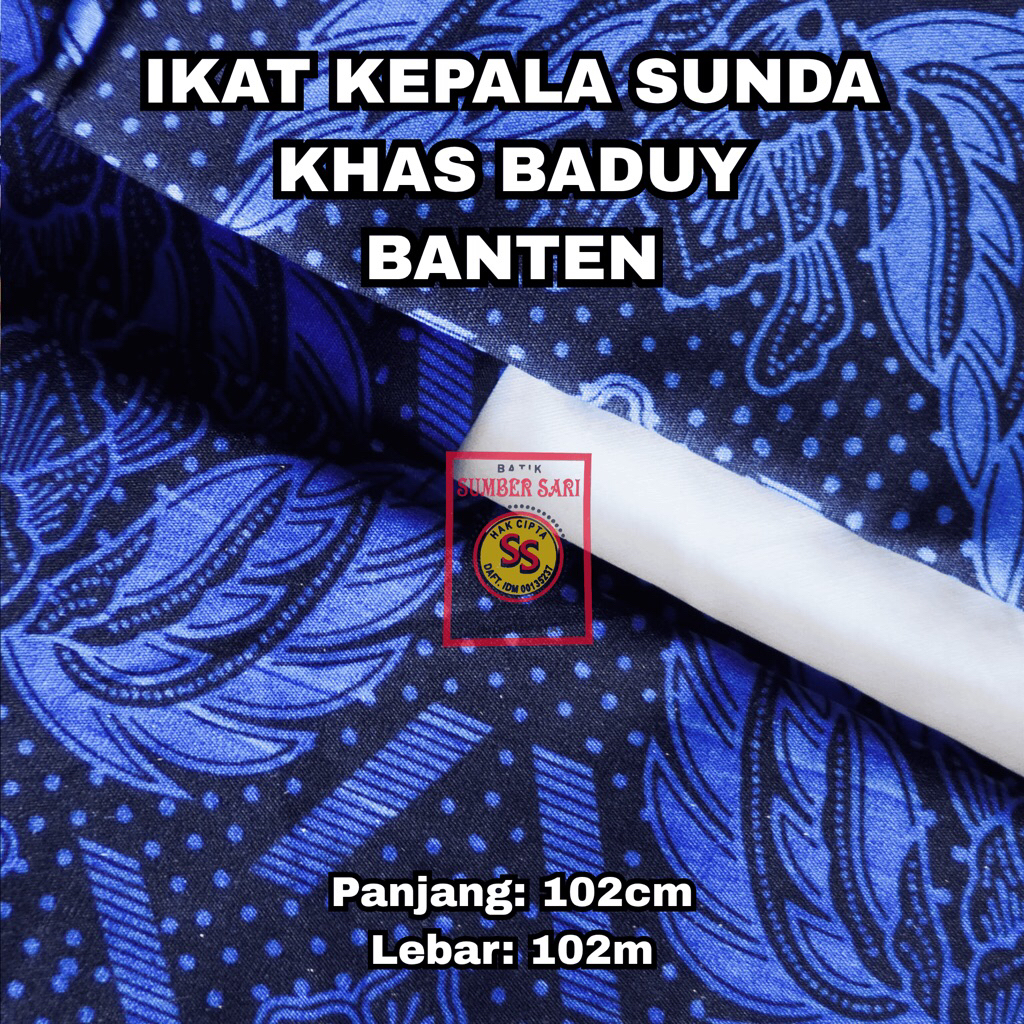 Jual Bahan Ikat Kepala Sunda Khas Baduy Banten Murah Iket Kepala Baduy ...