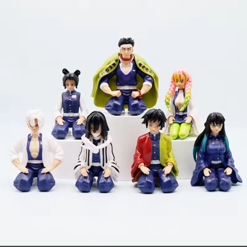 Jual hashira figure set 7 duduk kimetsu no yaiba demon slayer shinobu ...