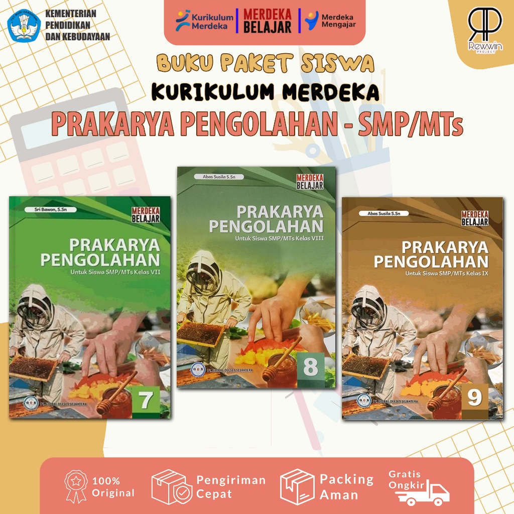 Jual Buku Prakarya Pengolahan SMP/MTs Kelas 7–9 | Kurikulum Merdeka | Penerbit Global Offset ...