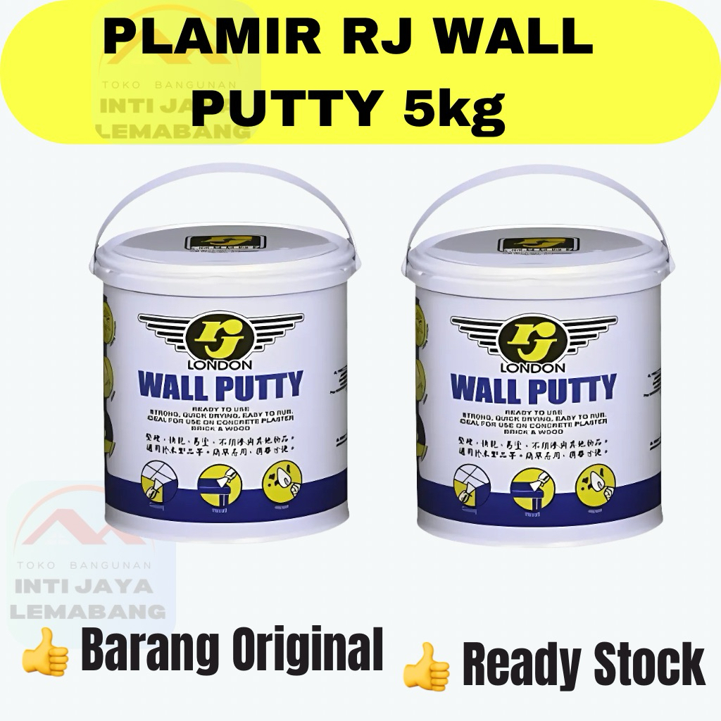 Jual Dempul Tembok / Kayu Rj Wall Putty 5kg | Shopee Indonesia