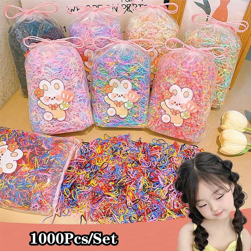 Jual 1000pcs Rubber Band Anak - Karet Rambut Mini Sekali Pakai (Tidak ...