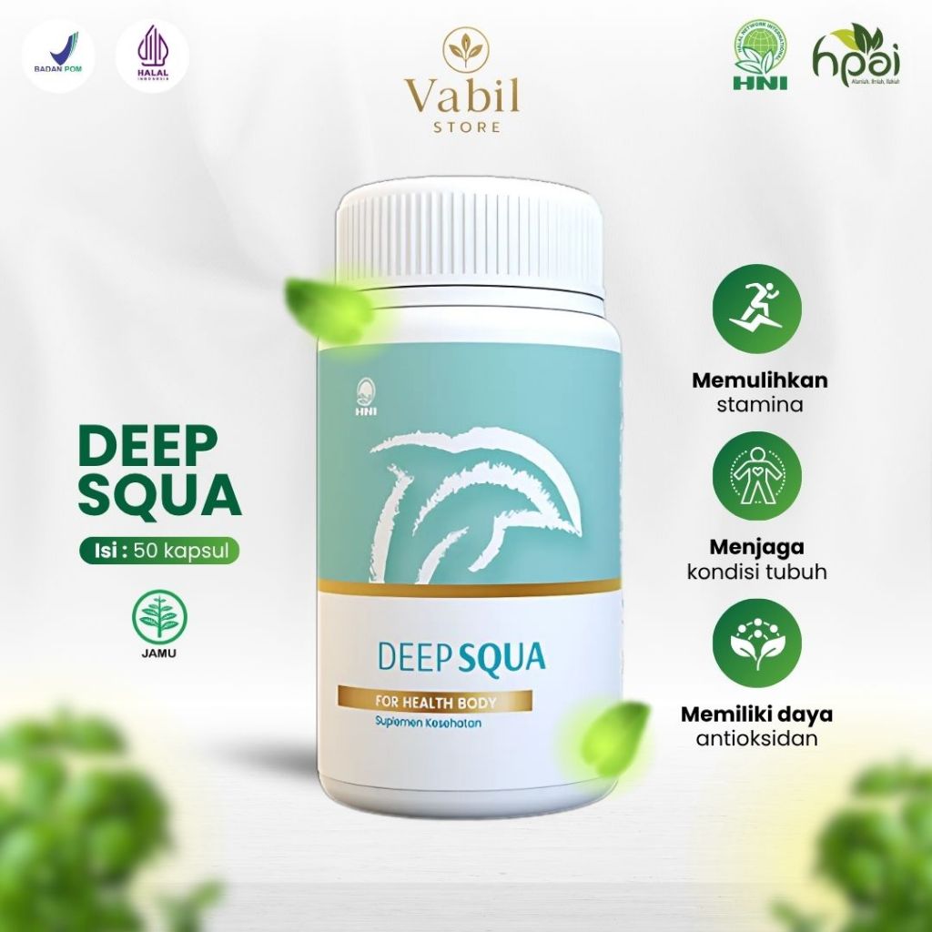 Jual Suplemen Daya Tahan Tubuh Deep Squa HNI Isi 50 Kapsul Minyak Hati ...