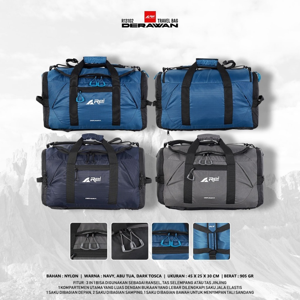 Jual Travel Bag Derawan Arei Outdoorgear | Shopee Indonesia