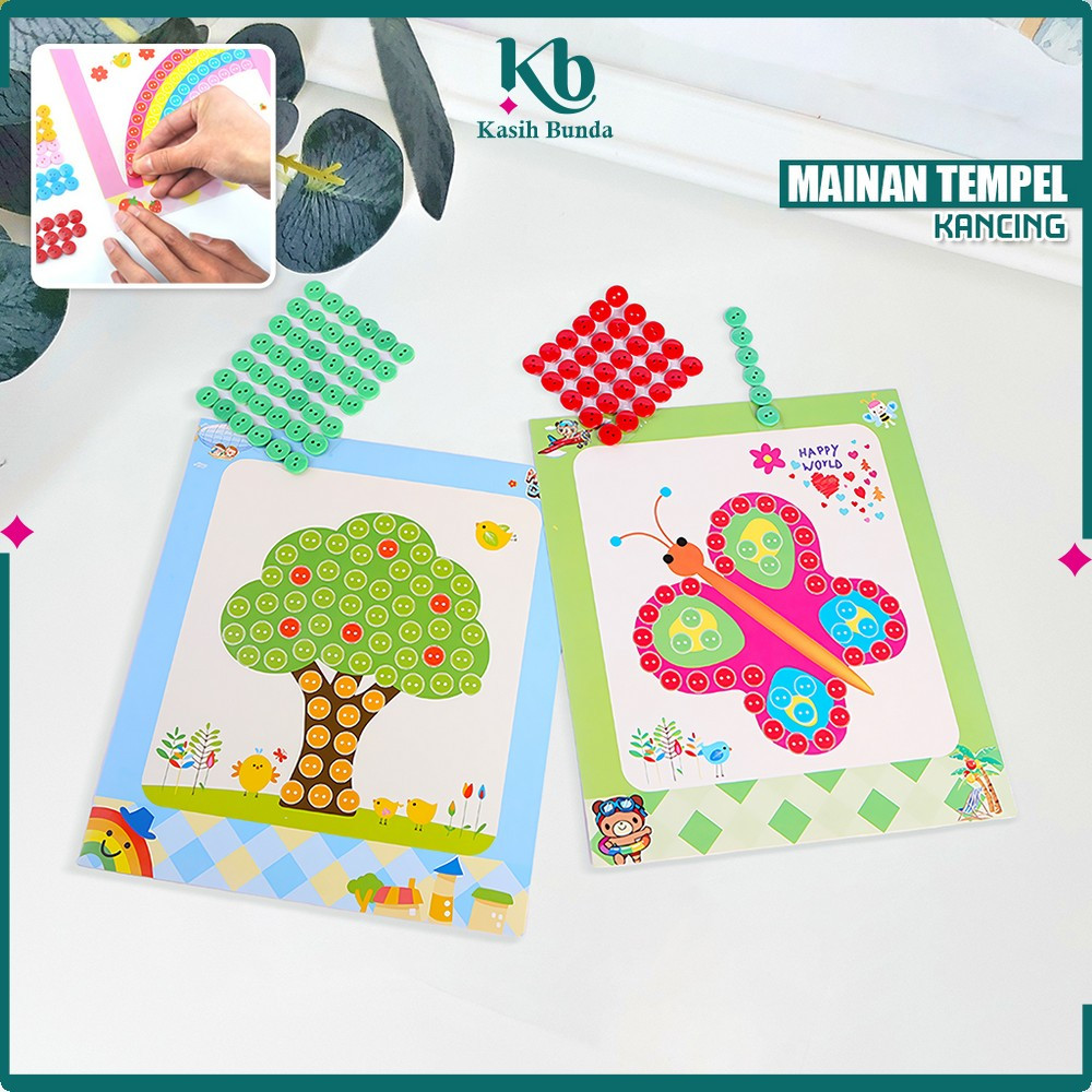 Jual Mainan DIY Tempel Kancing Kerajinan Tangan Puzzle Craft Kit Anak ...