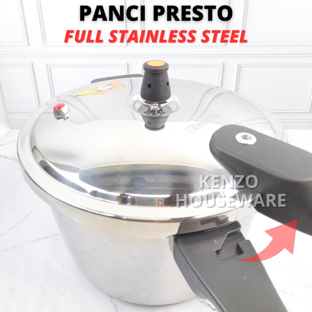 Jual Panci Presto 8 12 LITER KIMITSU Panci Pelunak Daging Panci STAINLESS TEBAL KOKOH | Shopee ...