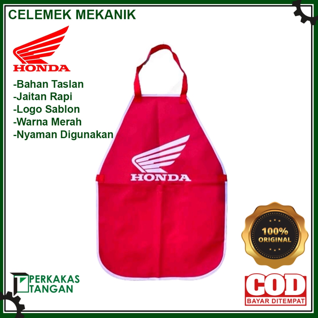 Jual CELEMEK MEKANIK HONDA AHASS LOGO SABLON APRON MEKANIK OTOMOTIF ...