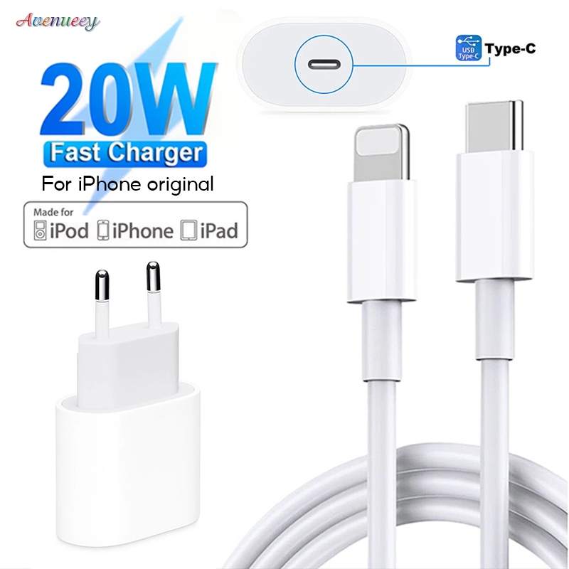 Jual Original Fast Charger iPhone PD 20W USB-C Power Adapter - Charger ...