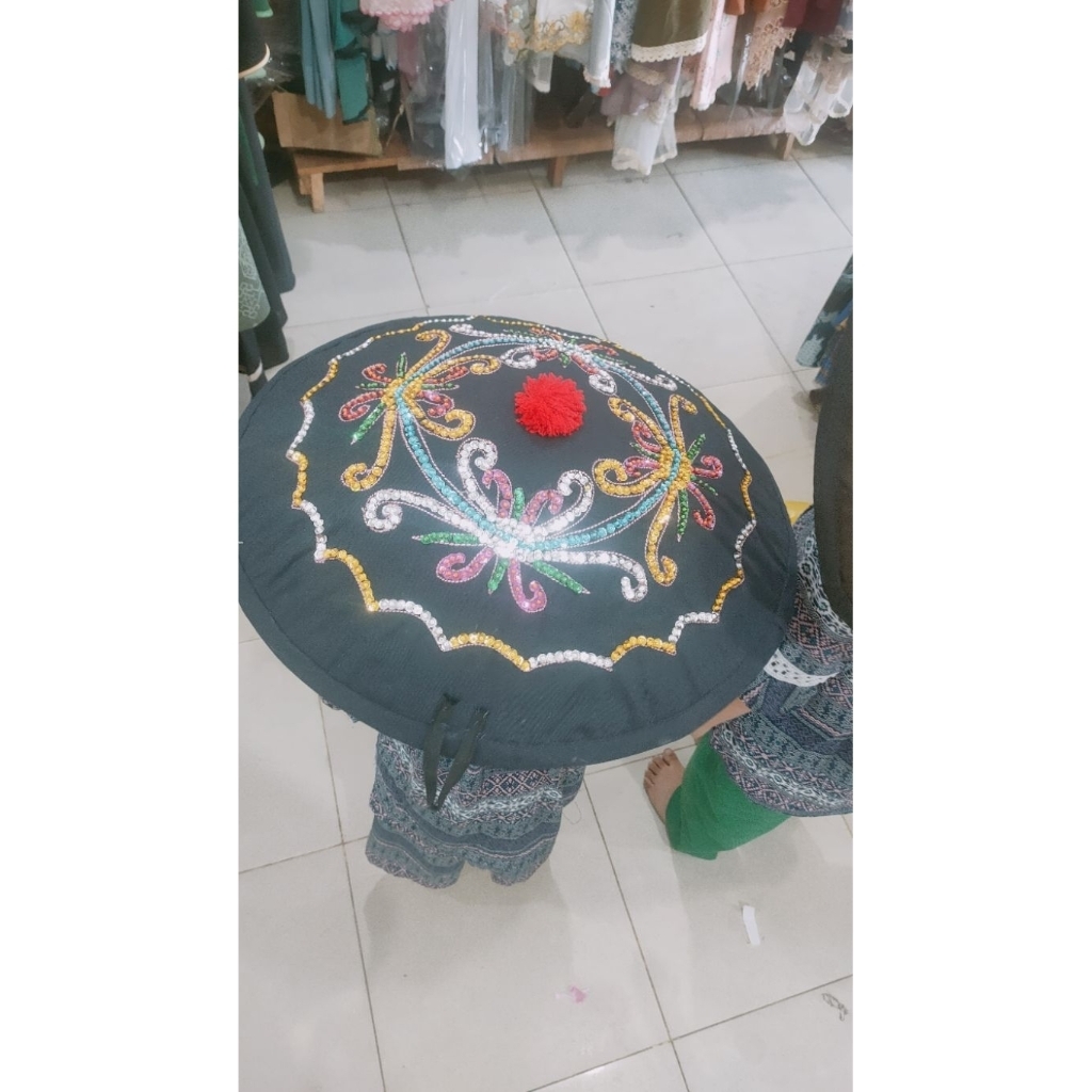 Jual BORNEO_HANDCRAFT. TOPI SERAUNG KHAS DAYAK - TOPI DAYAK SERAUNG ...