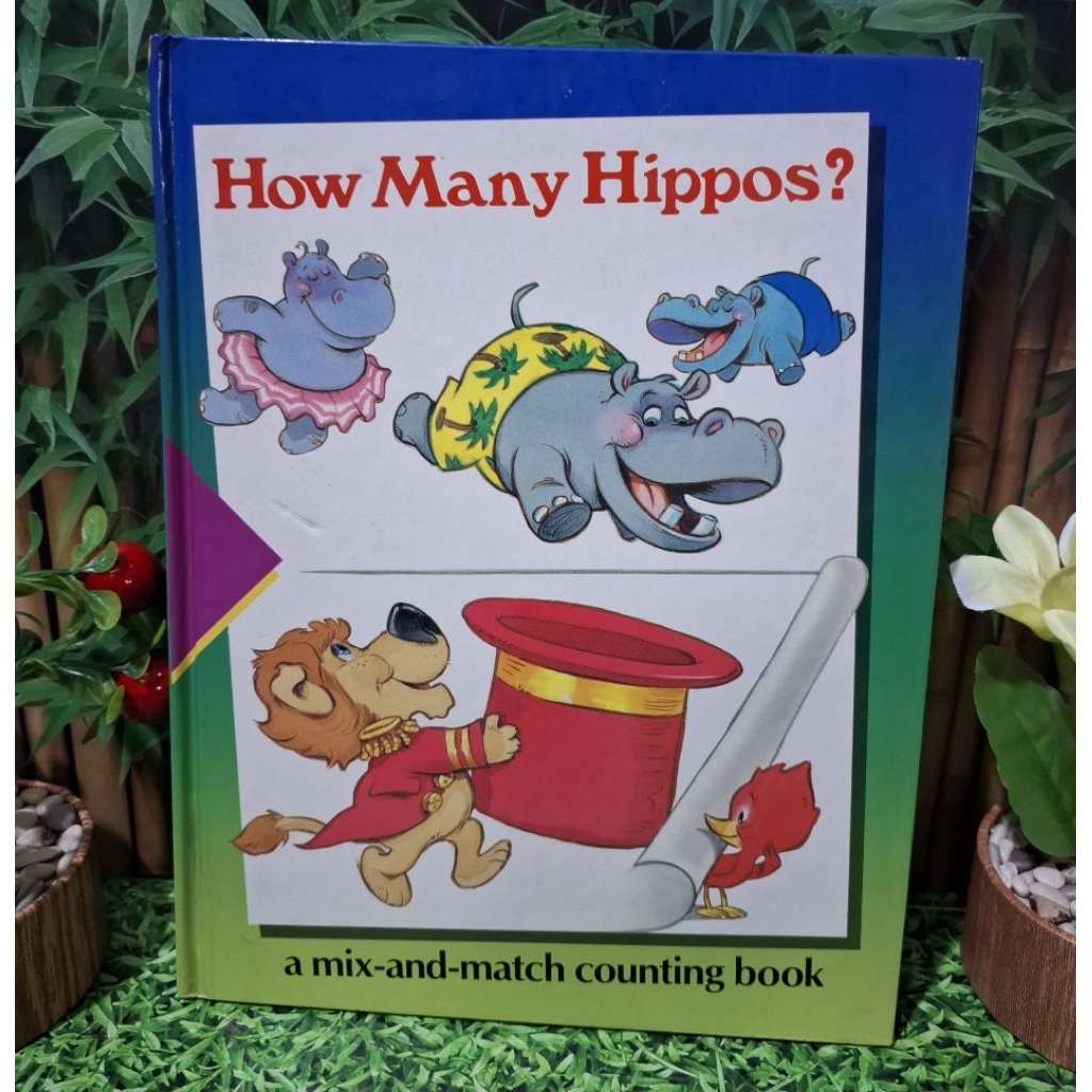 Jual How Many Hippos? A Mix - and - Match Counting Book | Shopee Indonesia