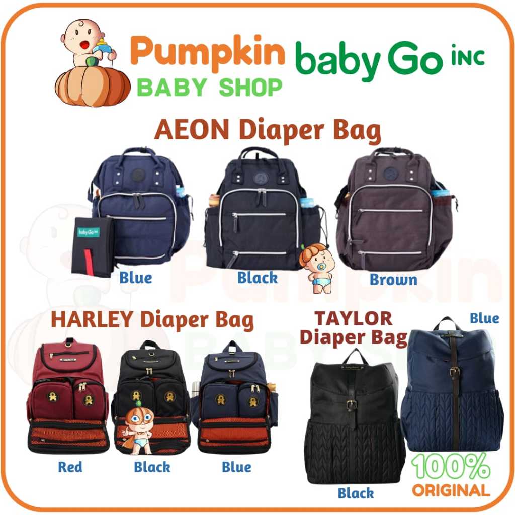 Jual BabyGo HARLEY / Babygo AEON Diaper Bag Backpack / BABYGO Diaper ...