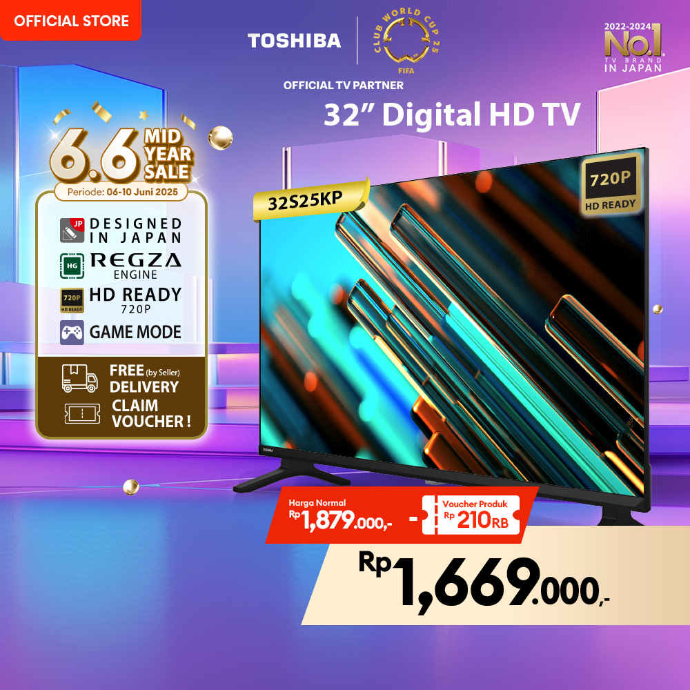 Jual [KHUSUS SPAYLATER] Toshiba TV 32" HD Digital TV - Dolby Audio Regza Game Mode HDMI USB ...