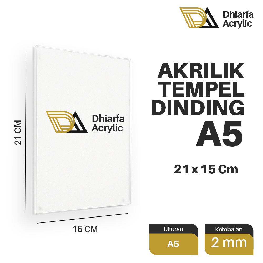 Jual Tempat Brosur Tempel / Poster Tempel Akrilik A5 | Sign Holder ...