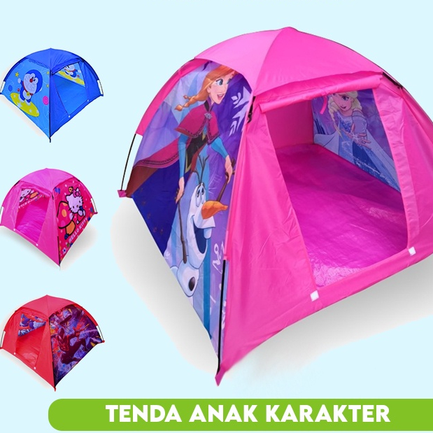 Jual Tenda Anak Tenda Mainan Anak Karakter Motif Frozen Spiderman Tenda ...