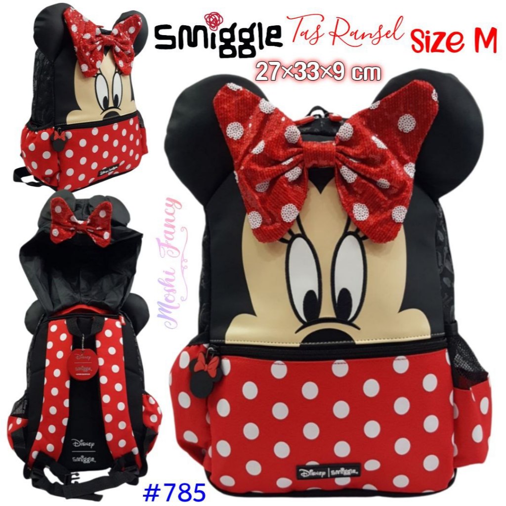 Jual Tas Smiggle Ransel Minnie Disney / Tas Sekolah Smiggle Disney ...