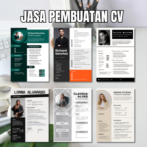 Jual Jasa Pembuatan CV Design Curriculum Vitae HItungan Jam Untuk ...