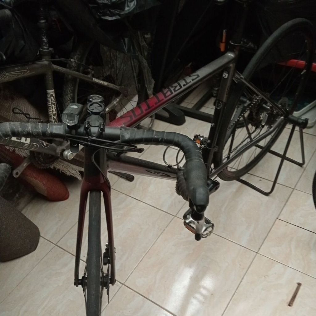 Jual sepeda road bike Polygon Stratos S5D (second) | Shopee Indonesia