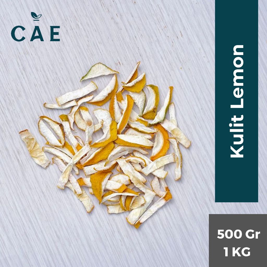 Jual Dried Lemon Peel Kulit Buah Lemon Kering Fruit Organik Kuning ...