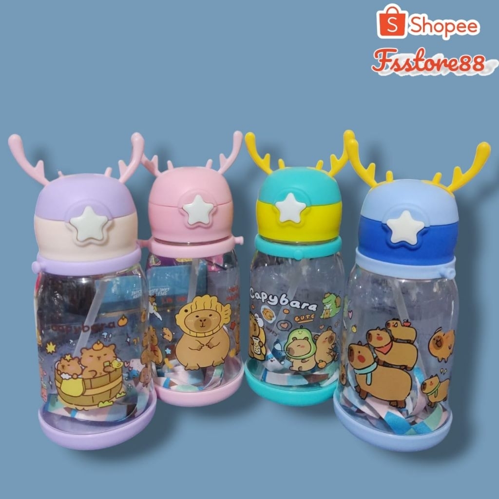 Jual BOTOL MINUM SEDOTAN ANAK TANDUK RUSA TALI | BOTOL ANAK TANDUK CAPIBARA | Shopee Indonesia