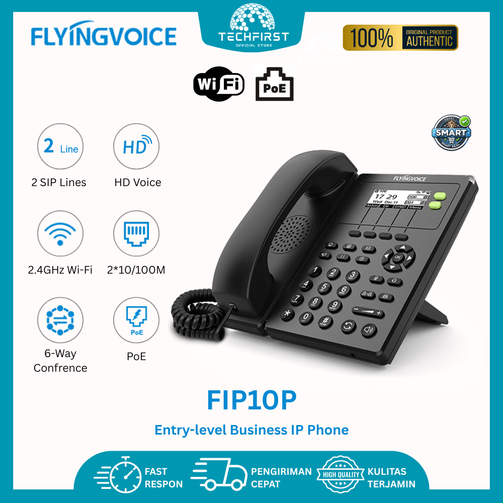 Jual IP PHONE FLYING VOICE FIF10P POE Wifi Voip Ipphone Flyingvoice ...