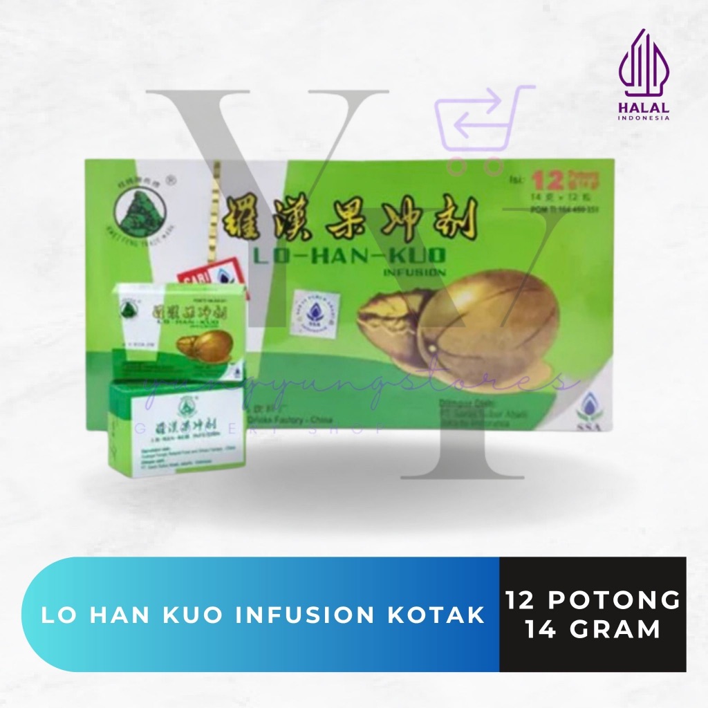 Jual Lo Han Kuo Infusion Kotak 12 potong @ 14 gram | Shopee Indonesia