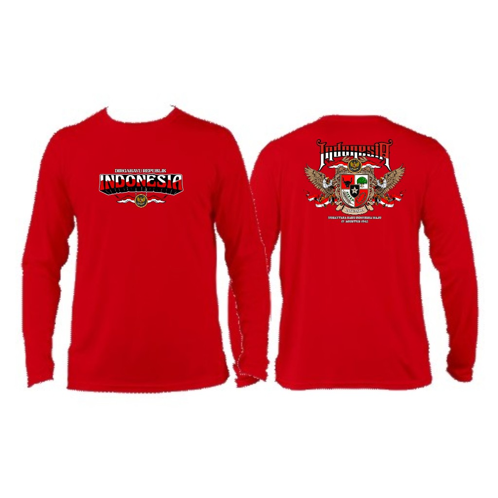 Jual KAOS PANCASILA DIRGAHAYU REPUBLIK INDONESIA HUT RI 80 PANITIA AGUSTUSAN LENGAN PANJANG BISA ...