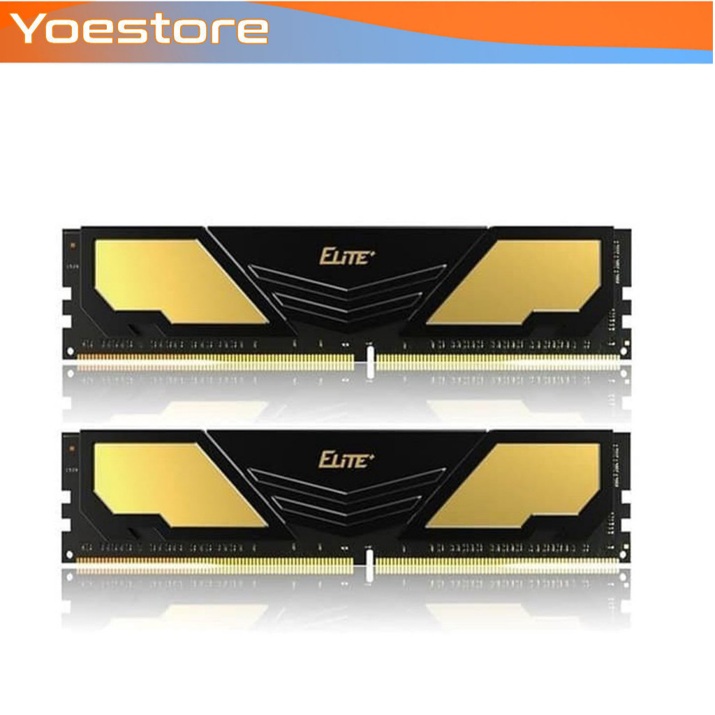 Jual TEAM ELITE PLUS DDR4 DESKTOP MEMORY BLACK 8GB|16GB|32GB|64GB 3200MHZ SINGLE AND DUAL KIT ...