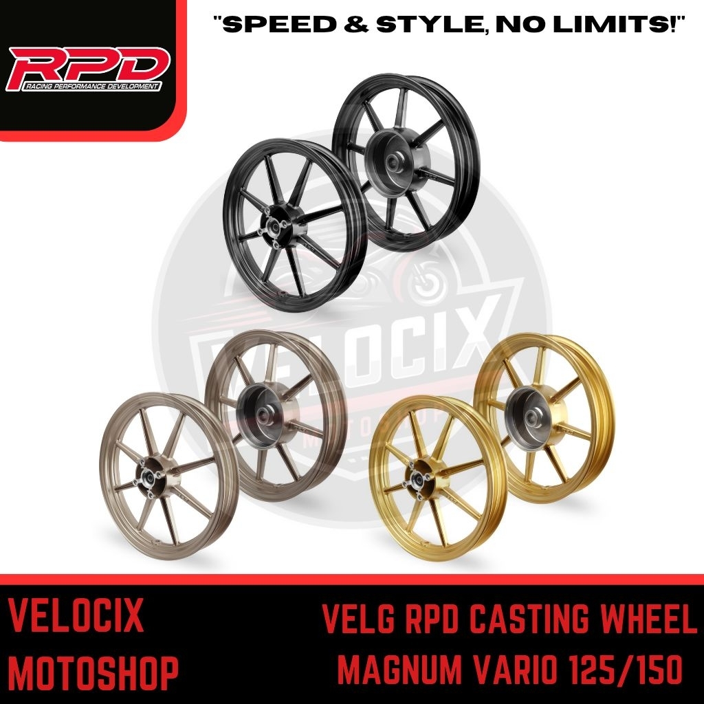 Jual VELG RPD CASTING WHEEL MAGNUM VARIO 125/150 | Shopee Indonesia