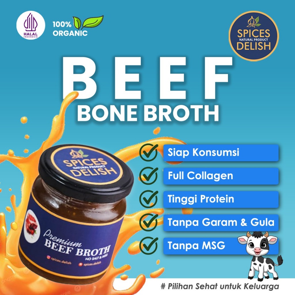 Jual Beef Bone Broth Collagen | Kaldu Tulang Sapi Organik MPASI BB ...