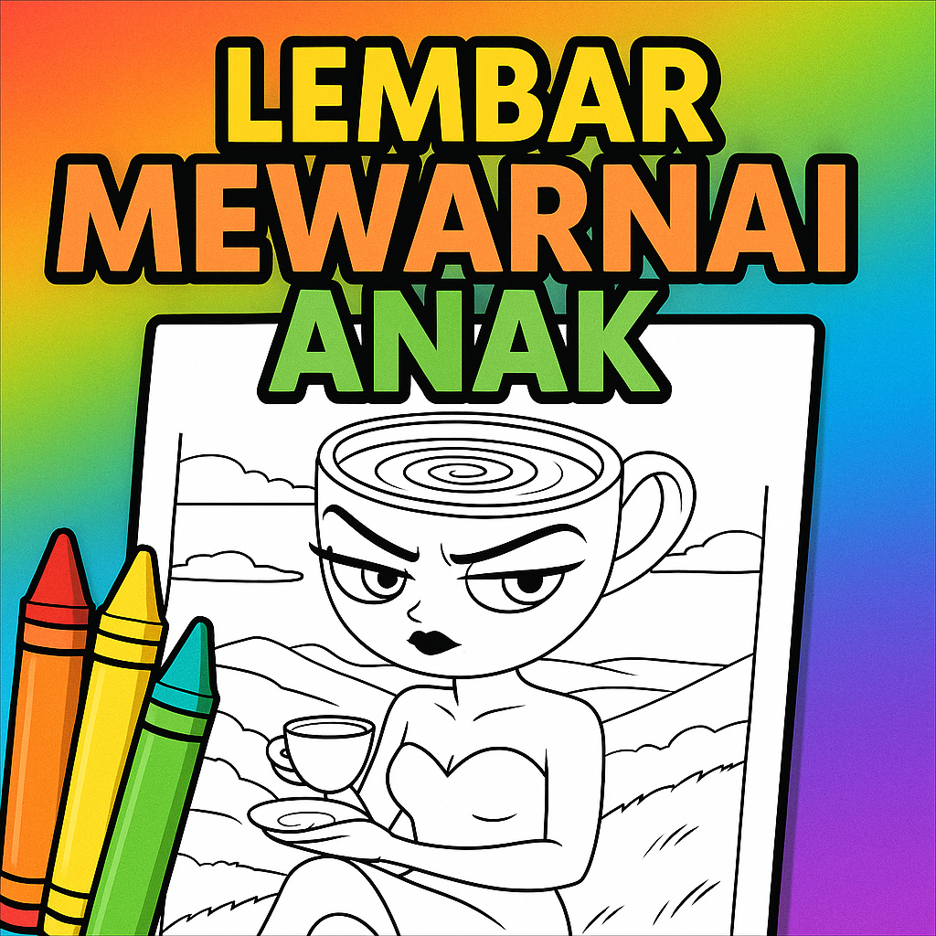 Jual Lembar Mewarnai Anak Tema Anomali Lucu untuk Usia 3-7 Tahun ...