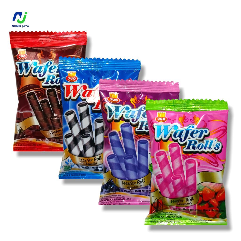 Jual Wafer Roll Wafer Stick DUO Paket 4 Renteng Isi 40 Pcs@10g_BISA MIX ...