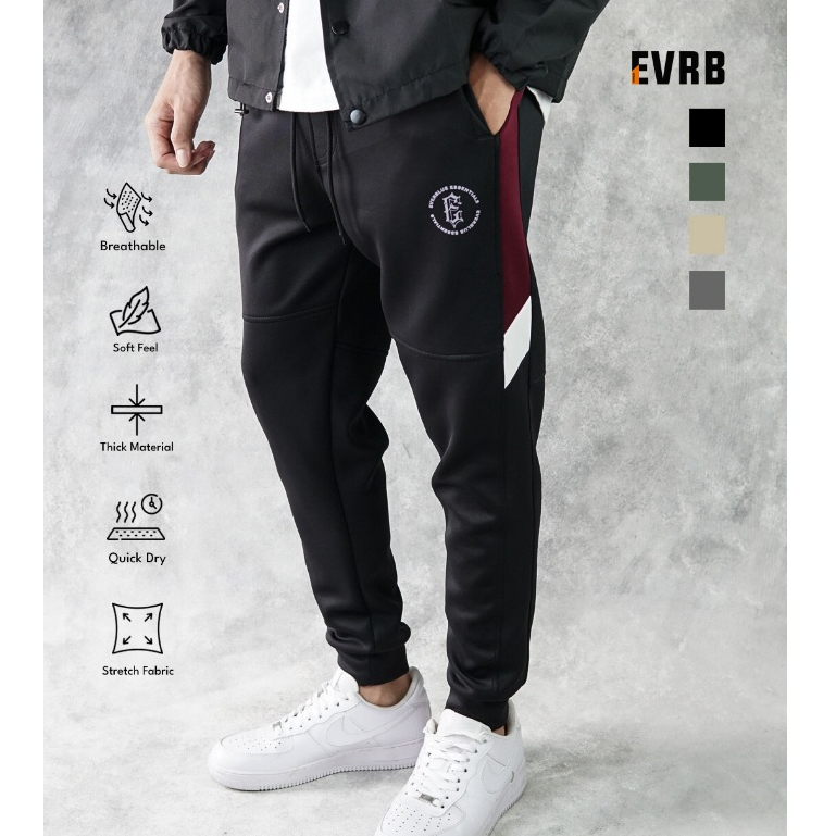 Jual EVRB Celana Panjang Pria Joger Logo Circle M-XL Training Pants ...