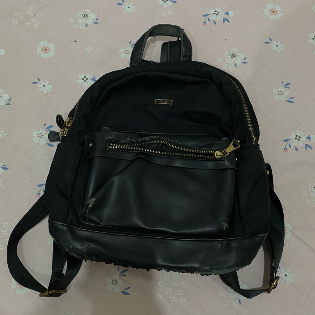 Jual En-Ji Backpack Preloved | Shopee Indonesia
