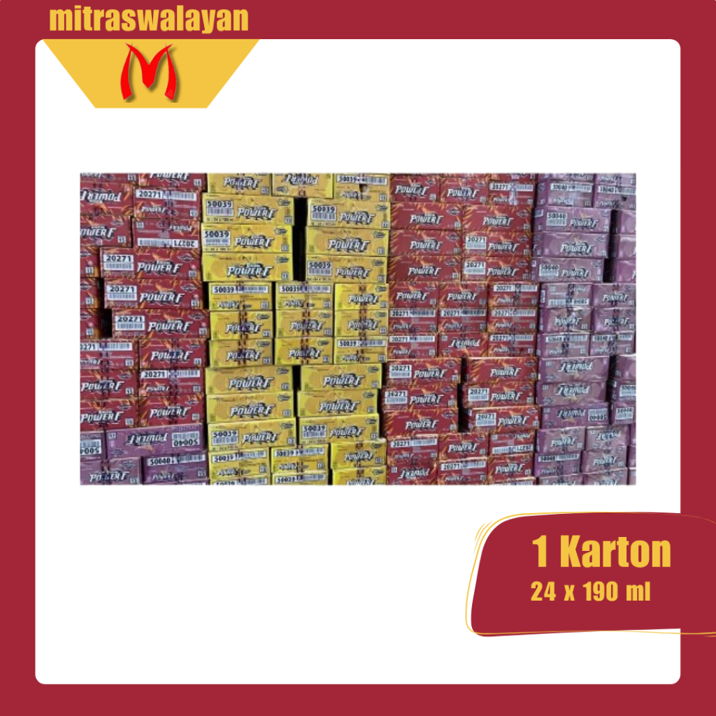 Jual POWER F 1 Karton isi 24 Cups @190 ml | Shopee Indonesia