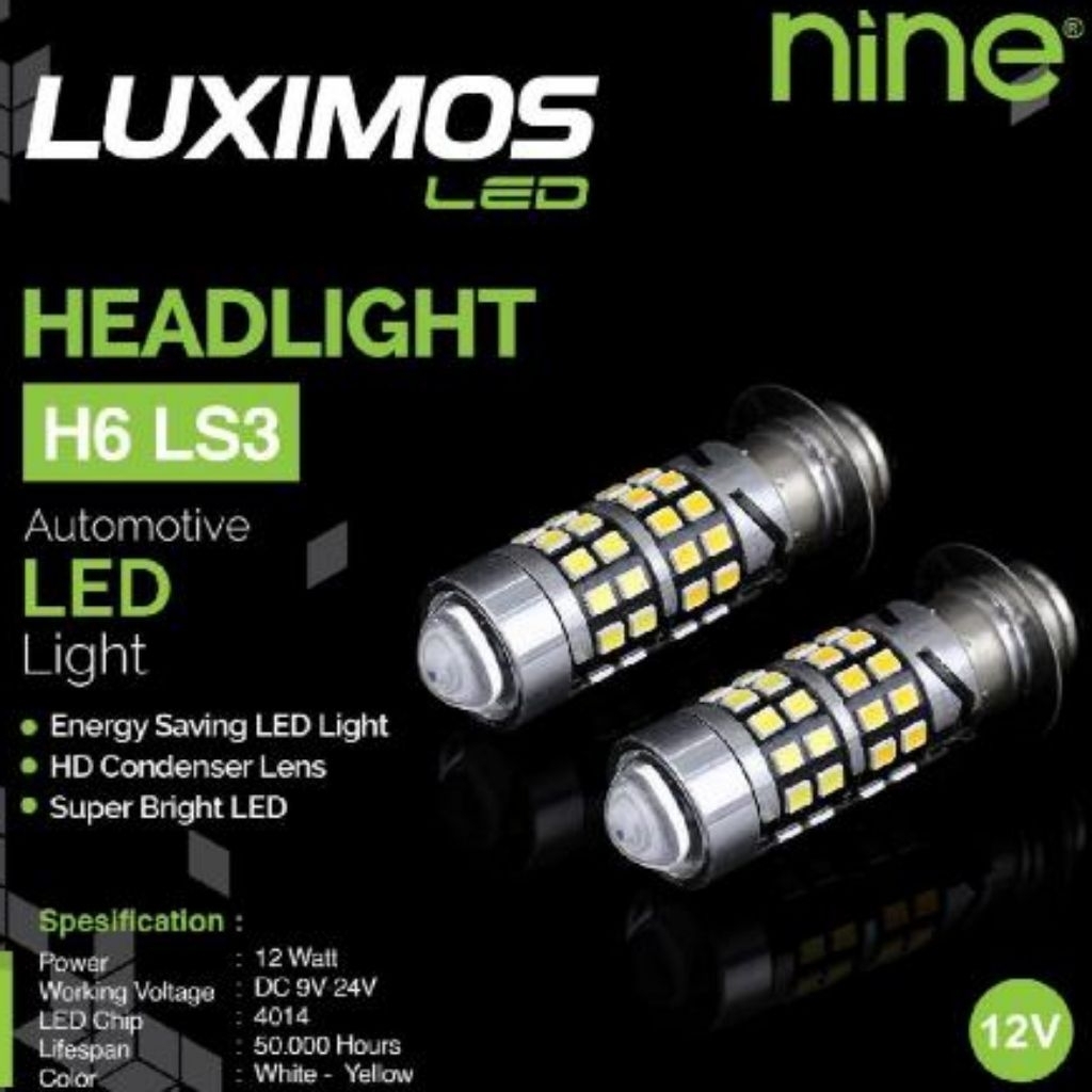 Jual LAMPU LED LUMINOS PRODUK NINE LS3 H6 LED LASER ORIGINAL ADA ...